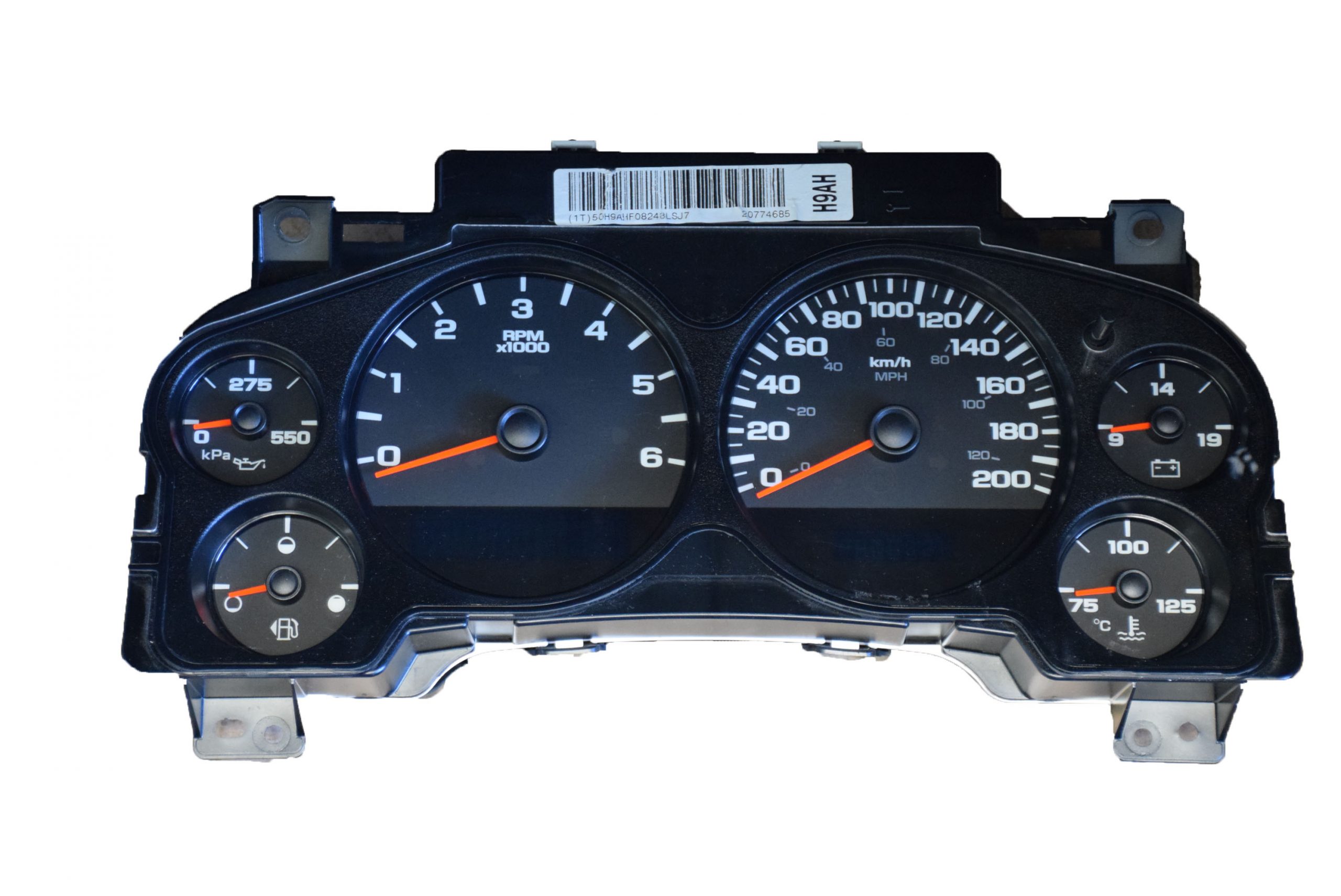 2007-2009-CHEVY-SILVERADO-28170267.- | Dashboard Instrument Cluster